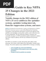 NFPA 25 2023 ITM Checklist Guide | PDF