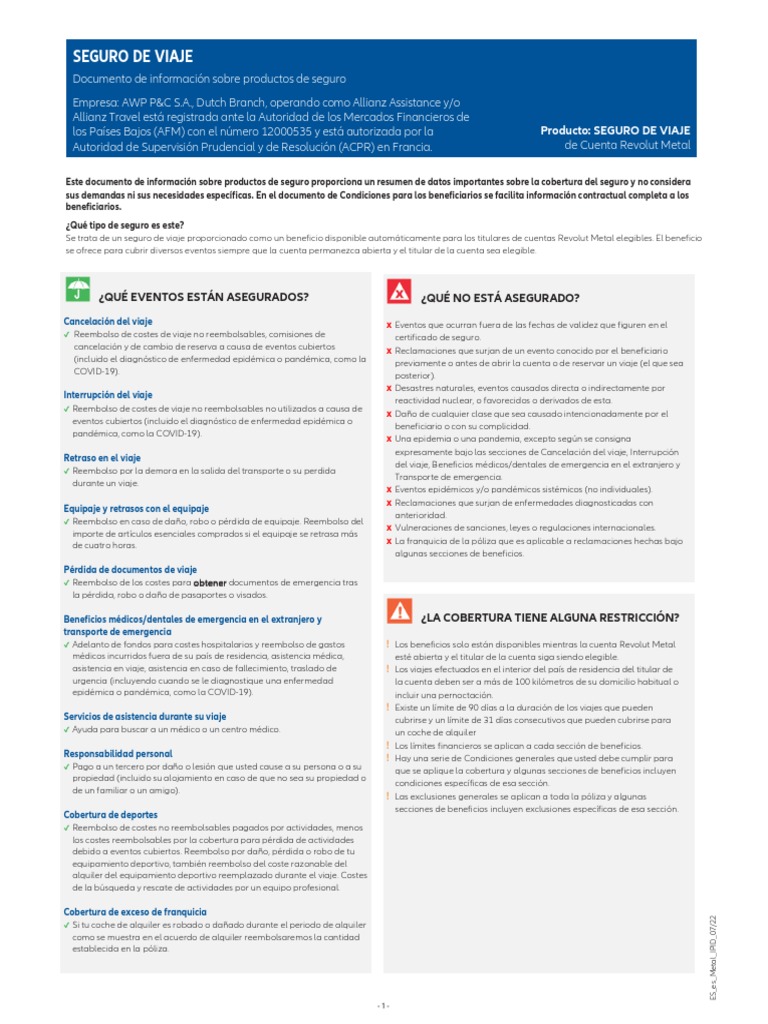 ES Es Metal IPID 0122 PDF | PDF | Seguro