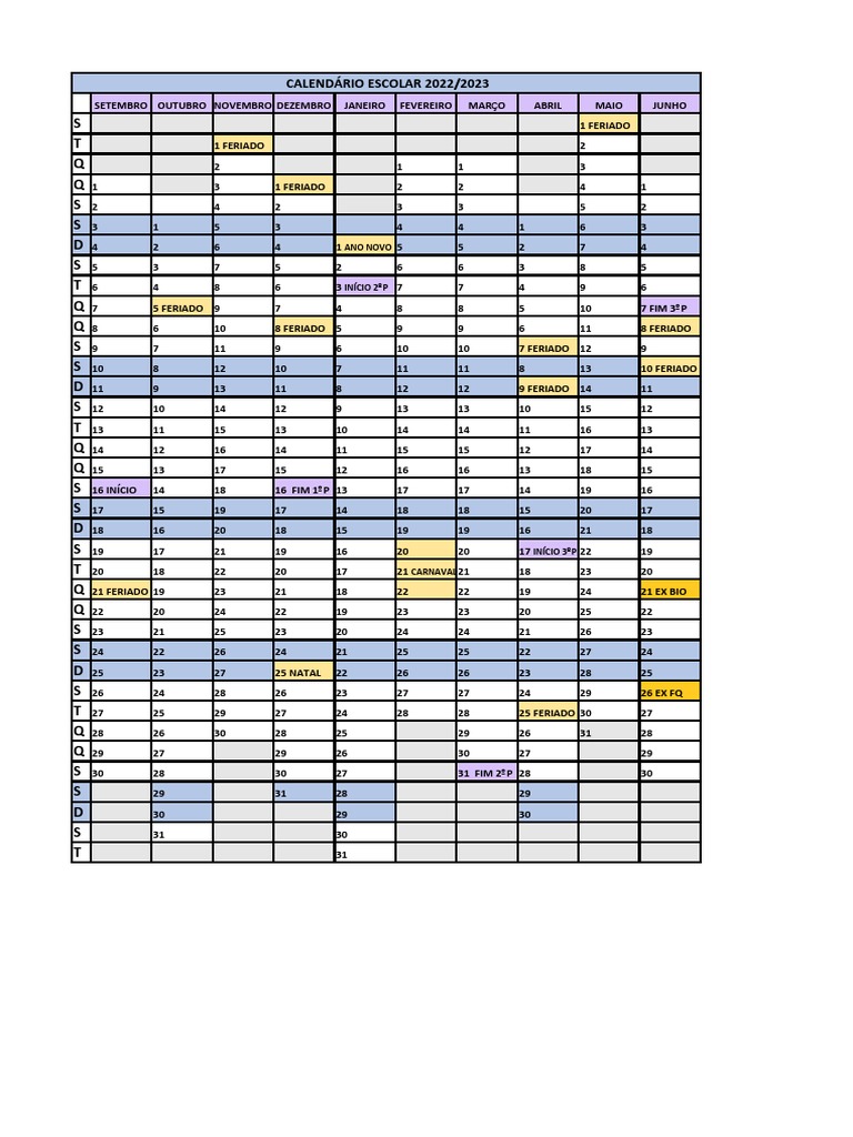 Calendario Escolar 2021 2022 | PDF