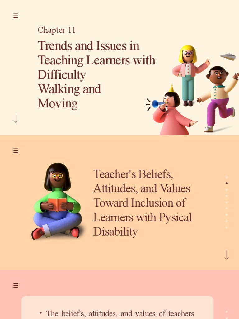 Trends and Issues in Teaching Learners With Difficulty Walking and Moving | PDF | Inclusion ...