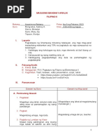 Banghay Aralin Sa Filipino 9 - Elemento NG Dula | PDF