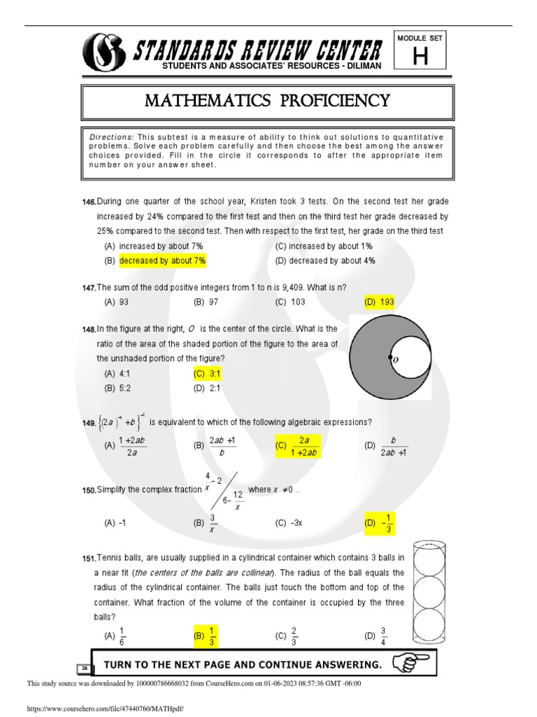 Math PDF | PDF | Area | Length