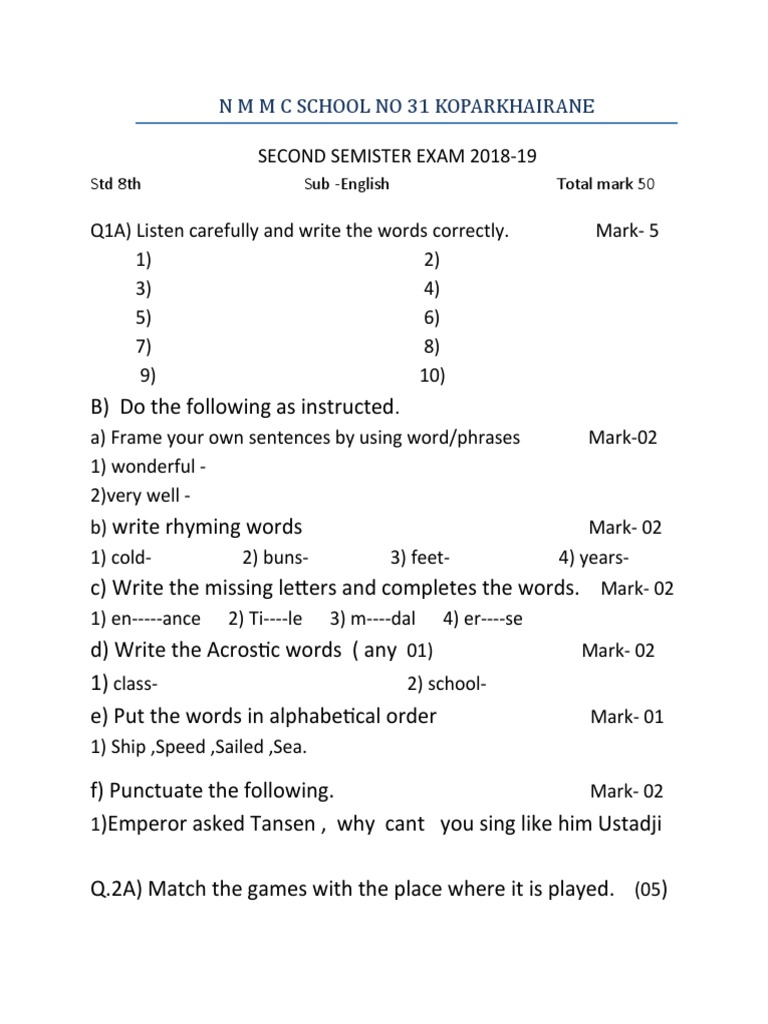 English Paper | PDF | Teaching Methods & Materials