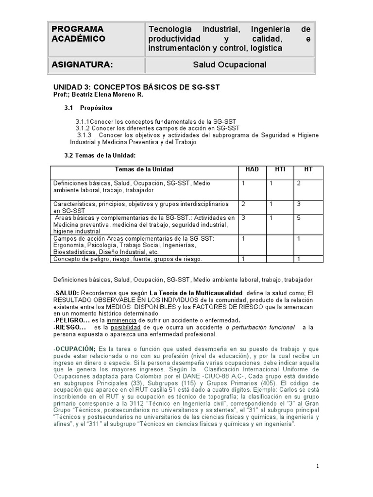 Conceptos Clave de SG-SST en Salud Ocupacional | PDF | Seguridad y salud ocupacional | Riesgo