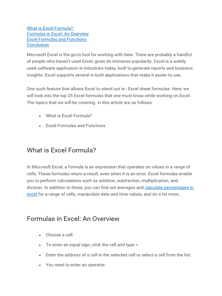 Excel Formula | PDF | Microsoft Excel | Letter Case