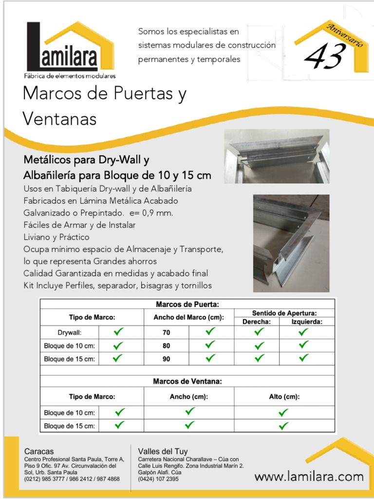 Marcos Puertas y Ventanas | PDF