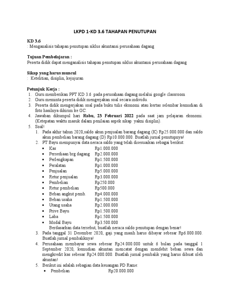 LKPD 1 KD 3.6 Tahapan Penutupan-12 Ips | PDF