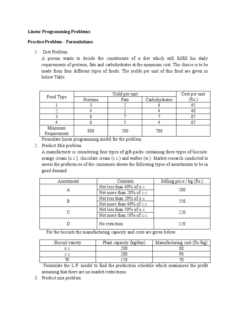 LPP Formulations | PDF | Floristry | Profit (Economics)