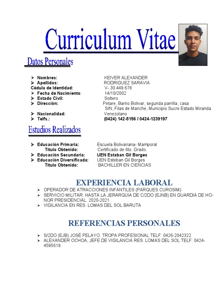 Curriculo KEIVER | PDF