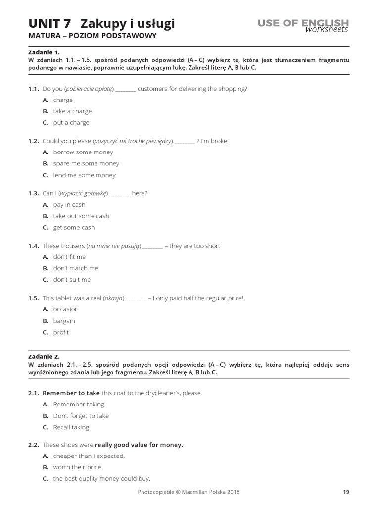 Macmillan Zakupy I Uslugi | PDF