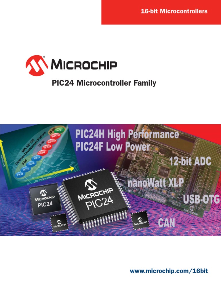 Microchip 16-Bit PIC 24 Brochure | PDF | Pic Microcontroller ...
