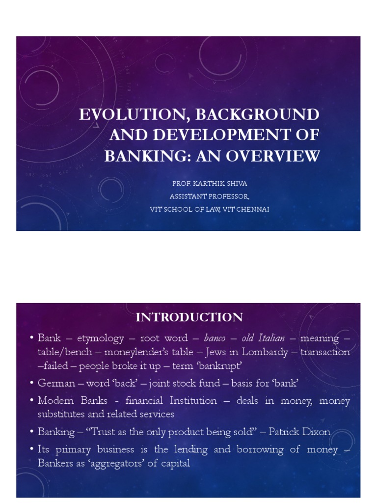 Evolution and Development of Banking | PDF | Reserve Bank Of India ...