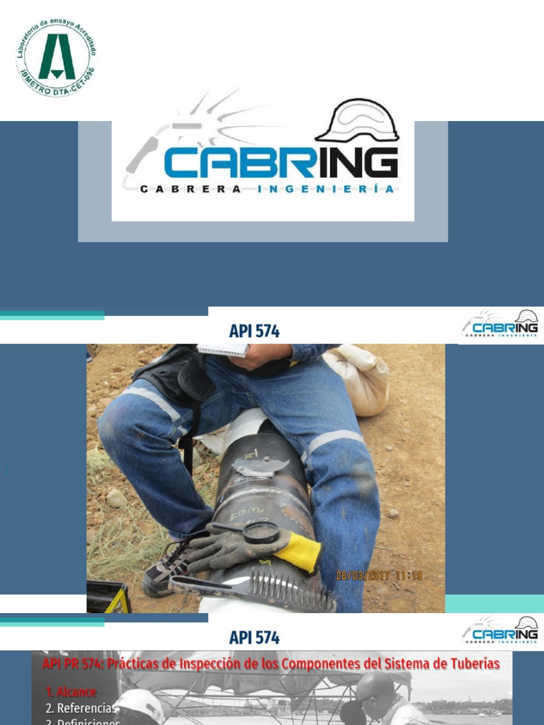 Api 574 Pdf Tubería Transporte De Fluidos Fatiga Material