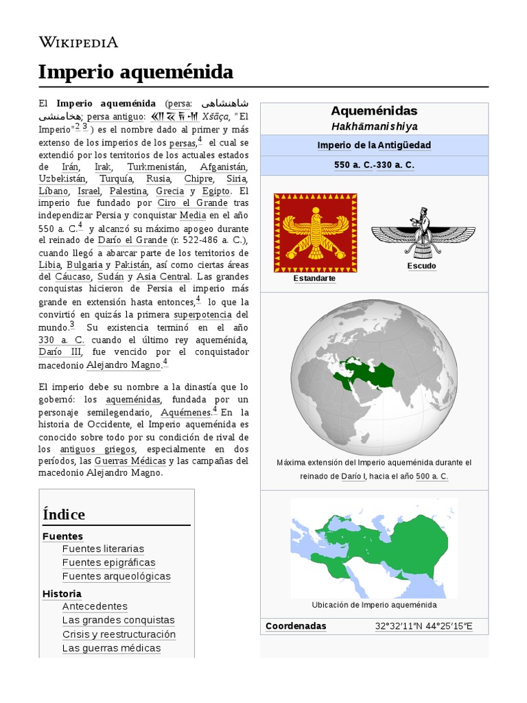 Imperio Aqueménida | PDF | Imperio aqueménida | Ciro el Grande