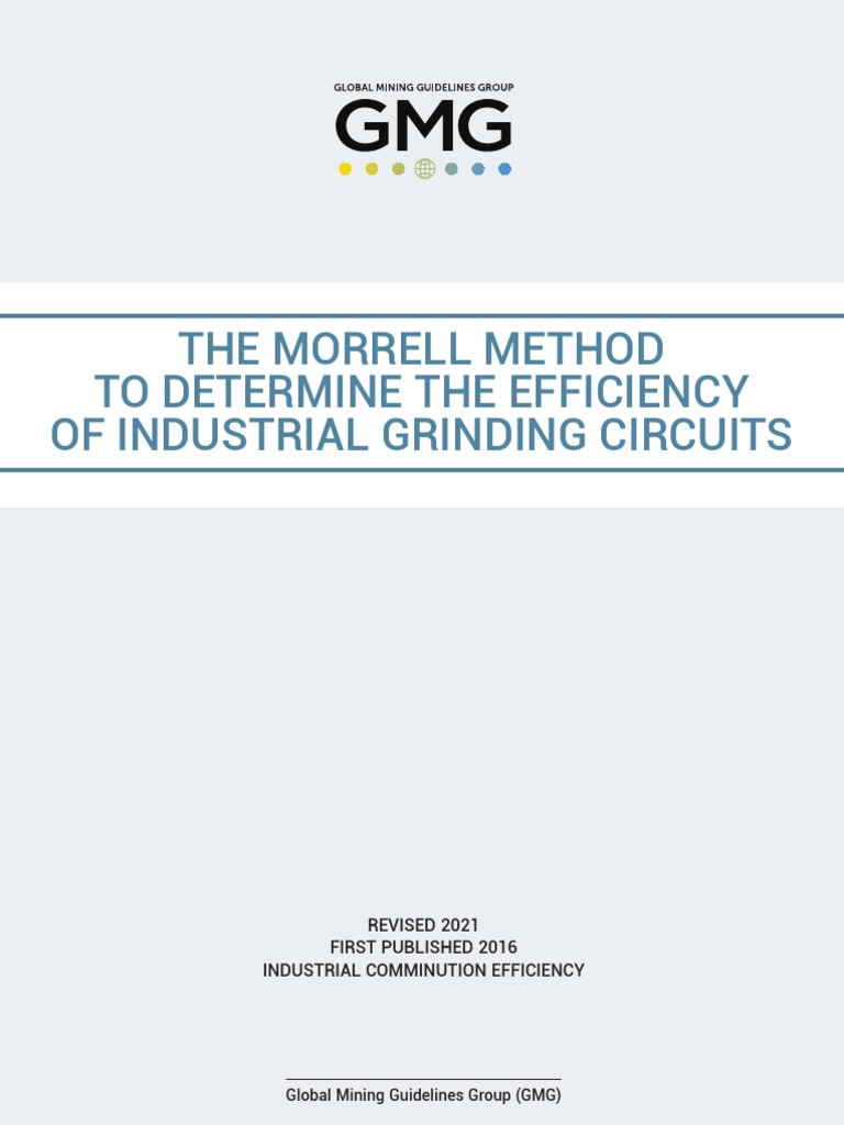 The Morrell Method To Determine The Efficiency of Industrial Grinding Circuits | PDF | Mill ...
