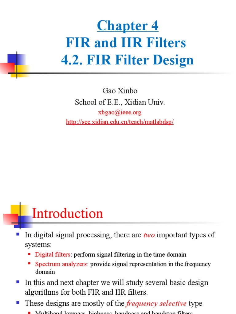 AB - FIR Filter Design2 | Download Free PDF | Computer Science ...