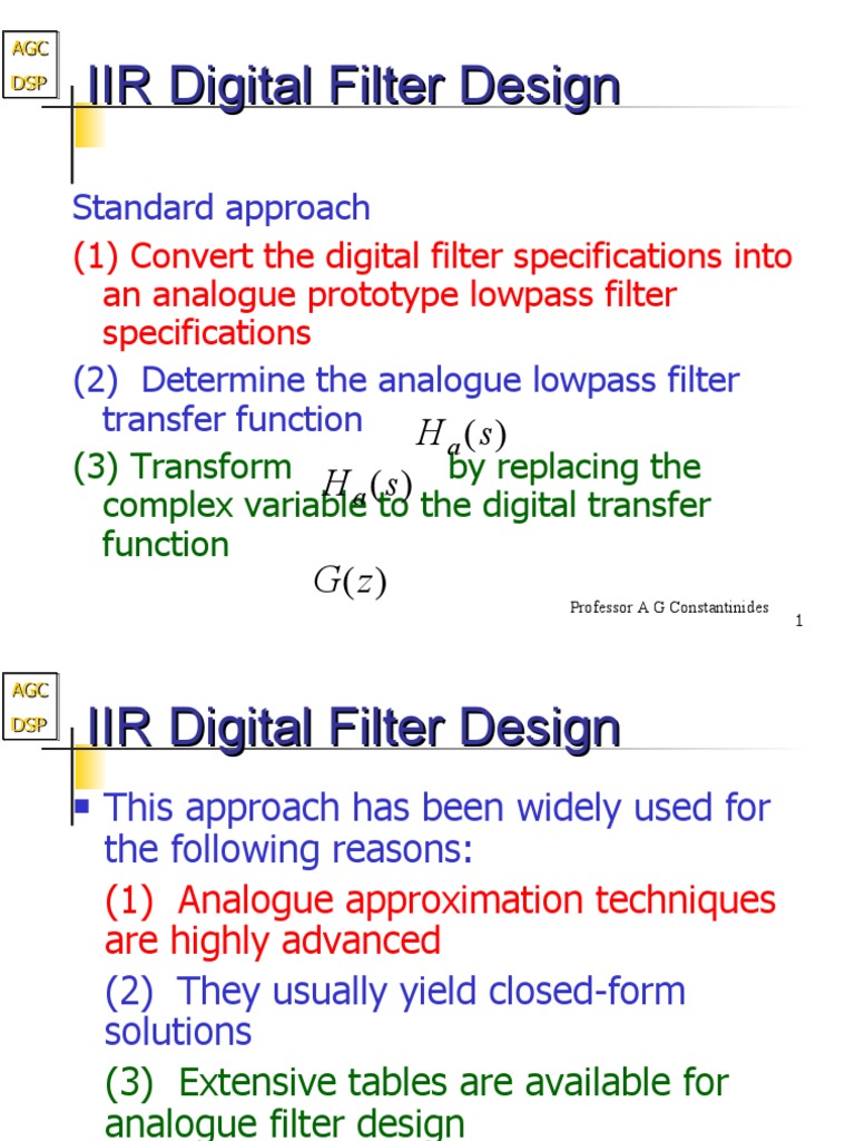 2-Digital Filters (IIR) | PDF | Low Pass Filter | Electronics