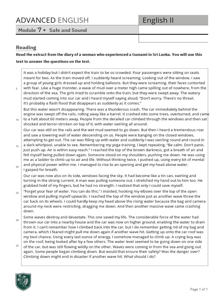 AdvEng M7 Reading Passage | PDF