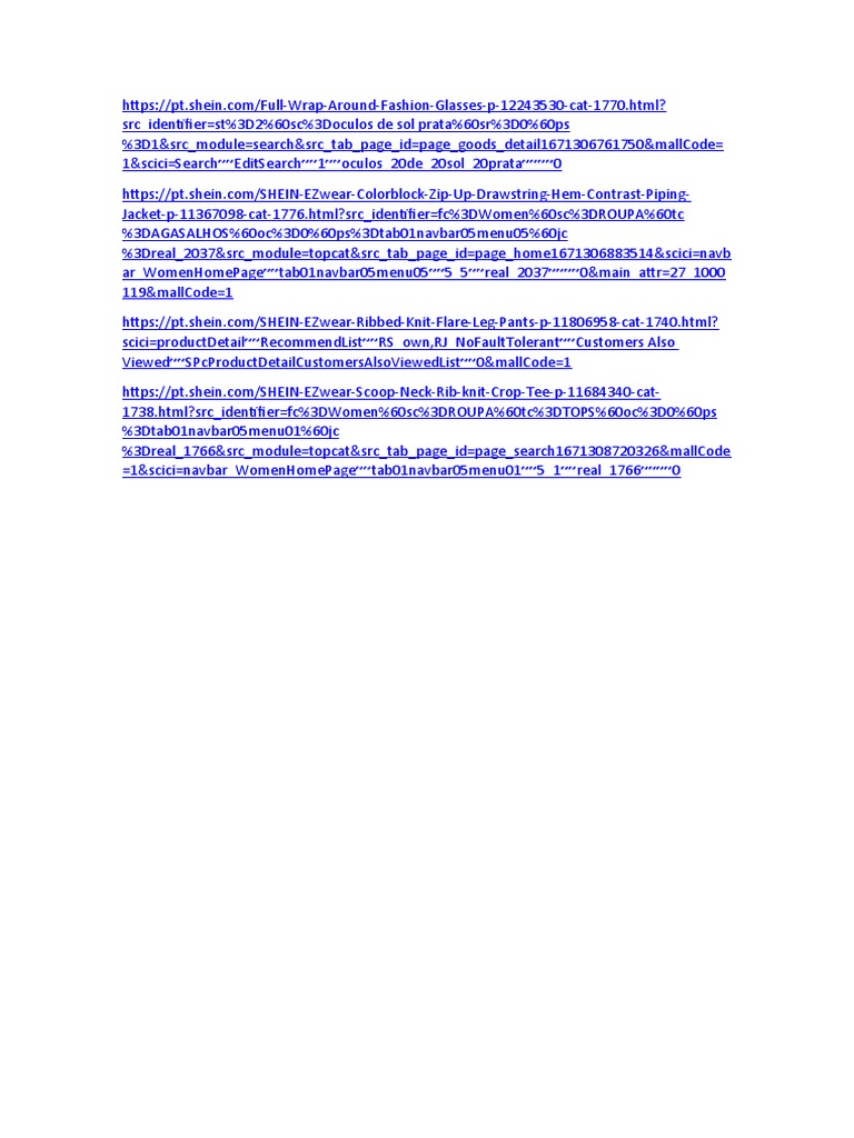 SHEIN Fashion Product Overview | PDF