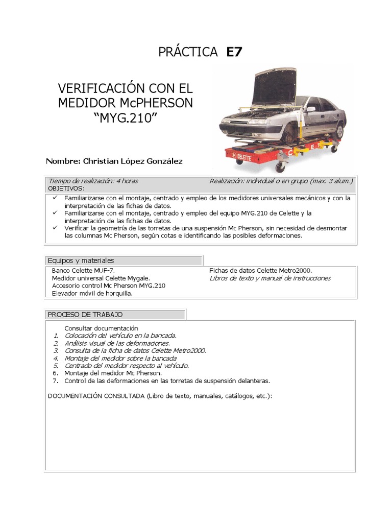 Practicae7 MCPERSON | PDF | Eje | Tornillo