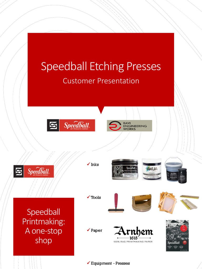 Speedball Etching Presses | PDF | Printmaking | Etching