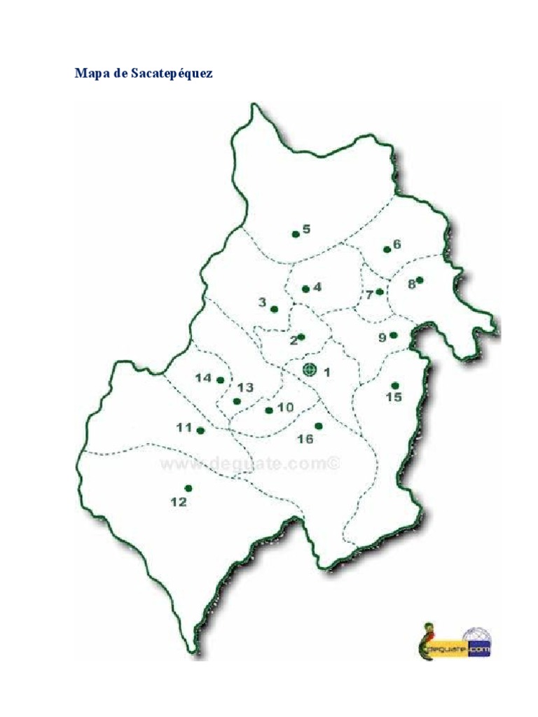 Mapa de Sacatepéquez | PDF
