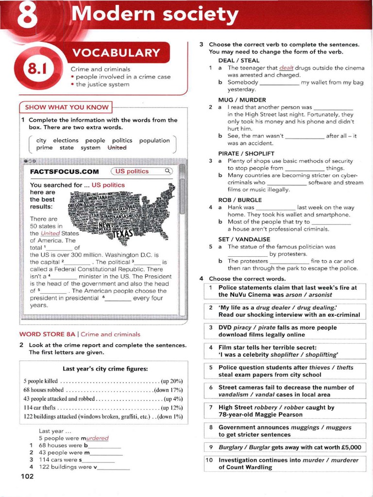 674 - 3 - Focus 3. Workbook - 2020, 2nd, 180p-104-117 | PDF | Robbery ...
