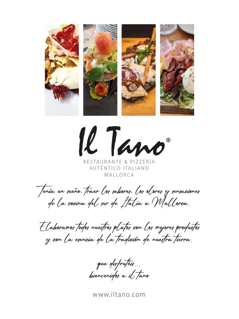 Menú del Restaurante Il Tano 2025 | PDF | Eruca Sativa | Cocina italiana