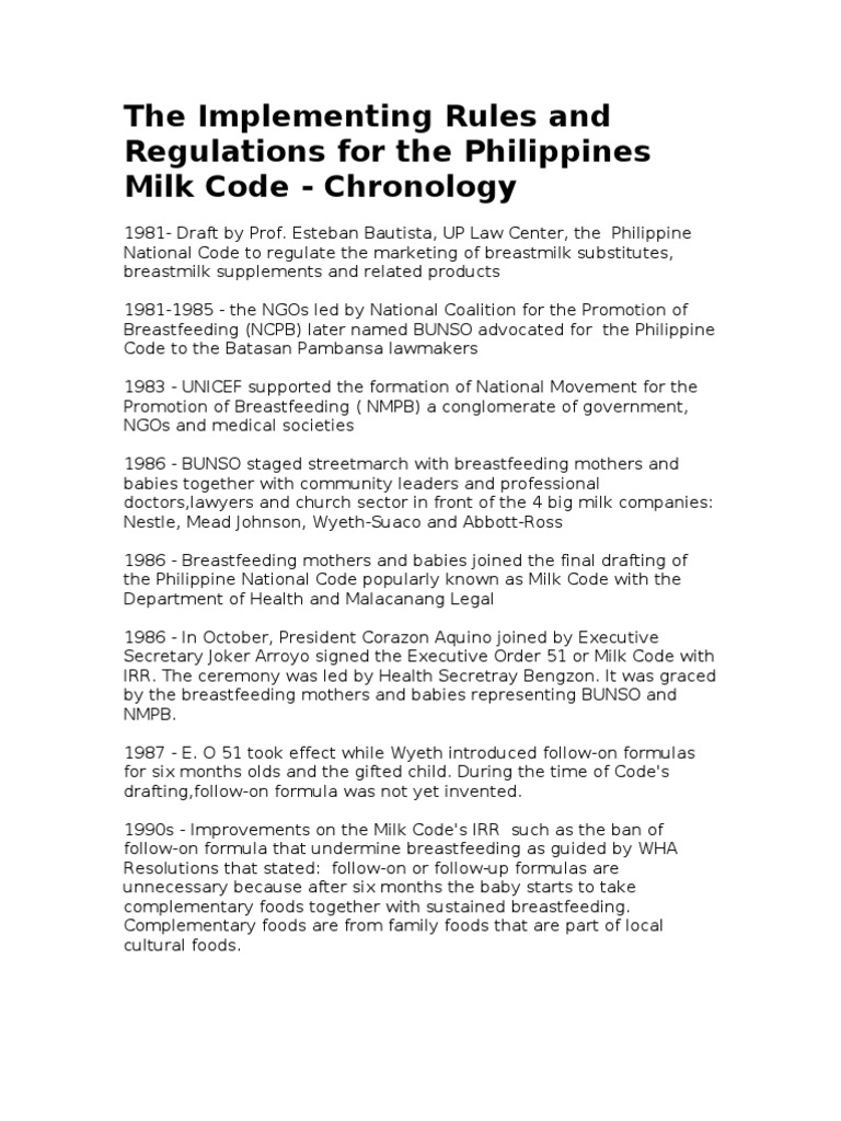 Philippineschrono 06 | PDF | Breastfeeding | Breast Milk
