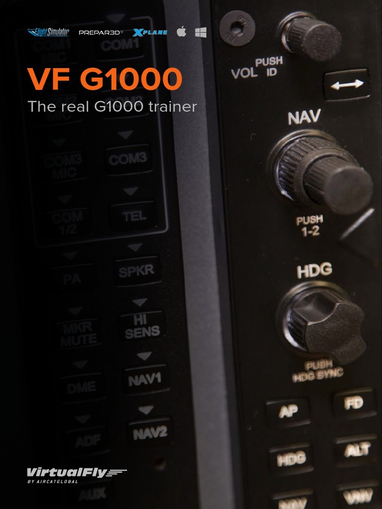 VF G1000: Premium Flight Simulator Trainer | PDF | Aviation | Computing