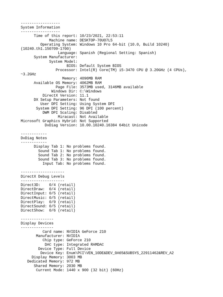 Dxdiag | PDF | Device Driver | Codec
