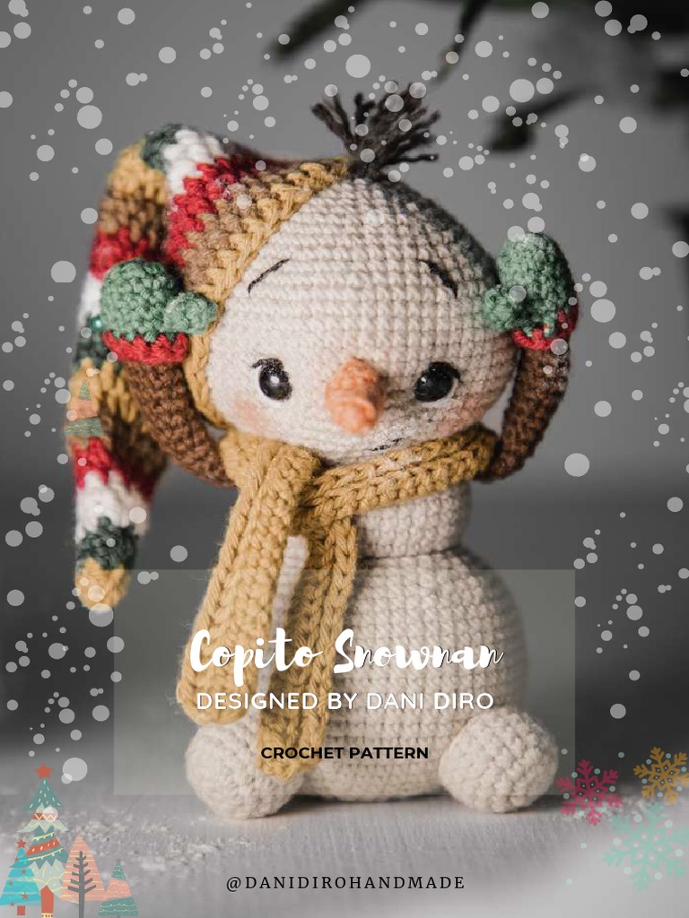 Muñeco de Nieves | PDF | Crochet | Yarn