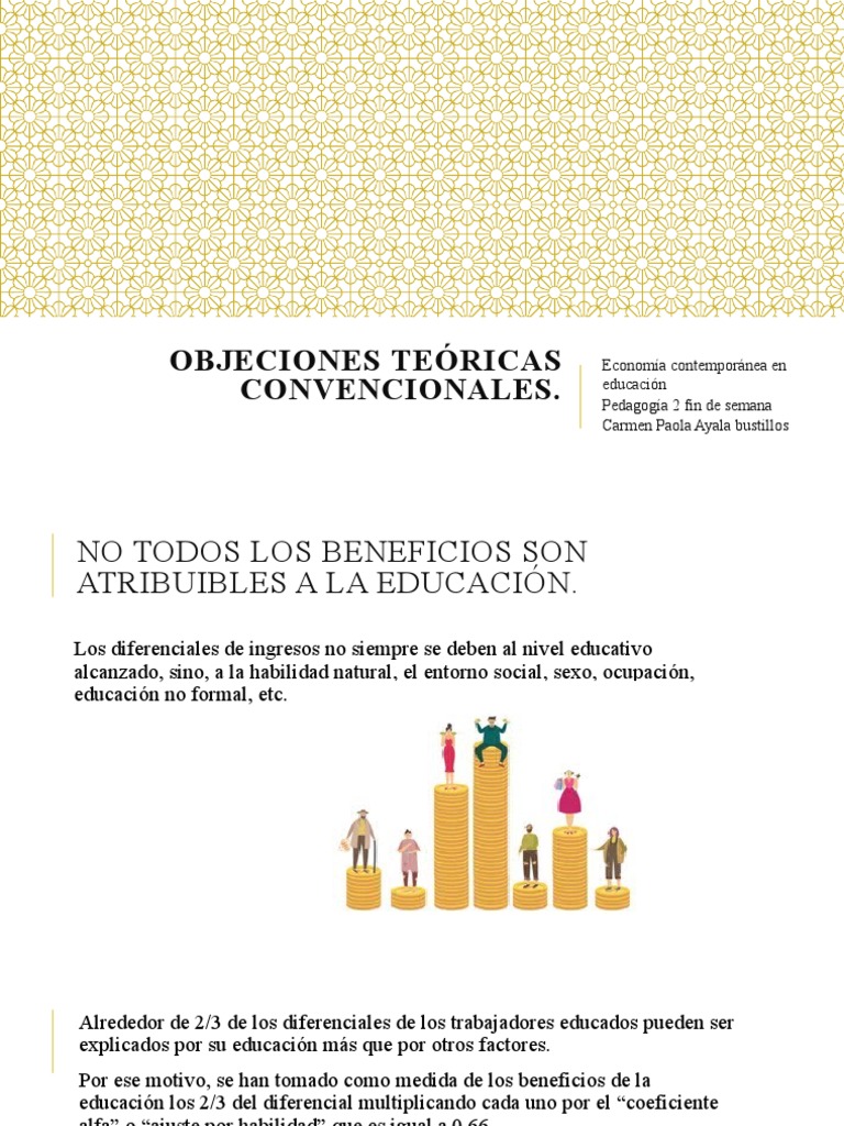 Objeciones Teoricas Convencionales | PDF | Estratificación social ...