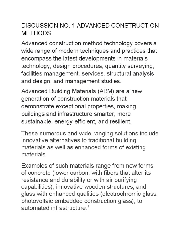 Advance Construction Methods | PDF | Concrete | Precast Concrete