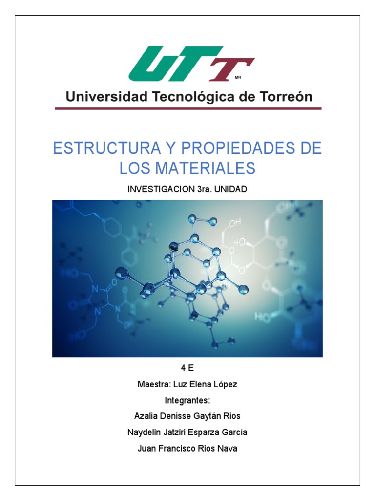 Estructura y Propiedades de Los Materiales | PDF | Semiconductores ...
