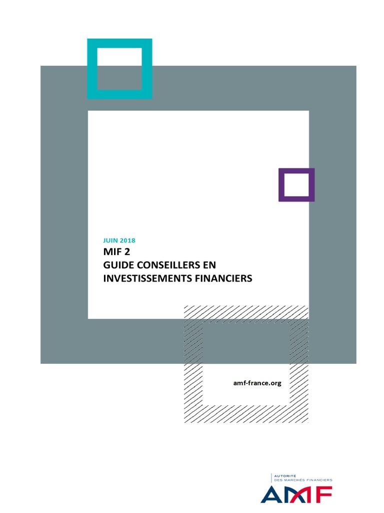 Module CIF 02 - Guide Sur MIF 2 Pour Les Conseillers en Investissements ...