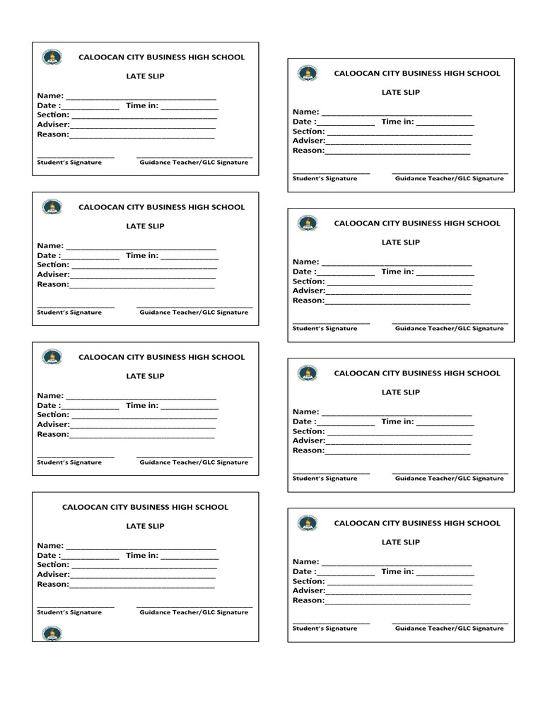 Caloocan City Business High School Forms | PDF