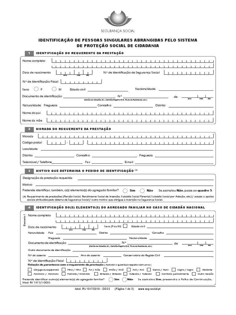 RV 1017 DGSS | PDF | Parentesco | Passaporte