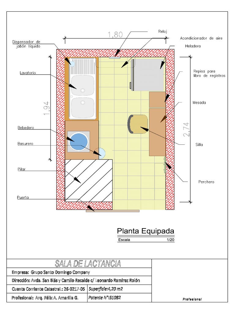 Plano de Planta Equipada 1/20 | PDF