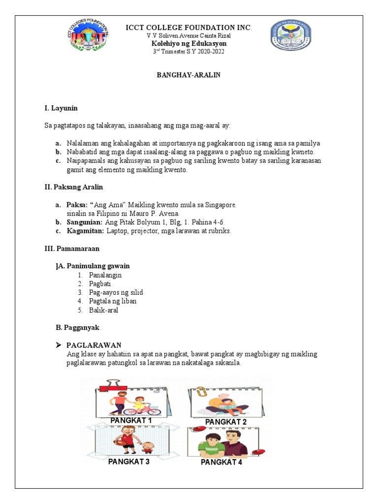 Lesson Plan For Filipino | PDF