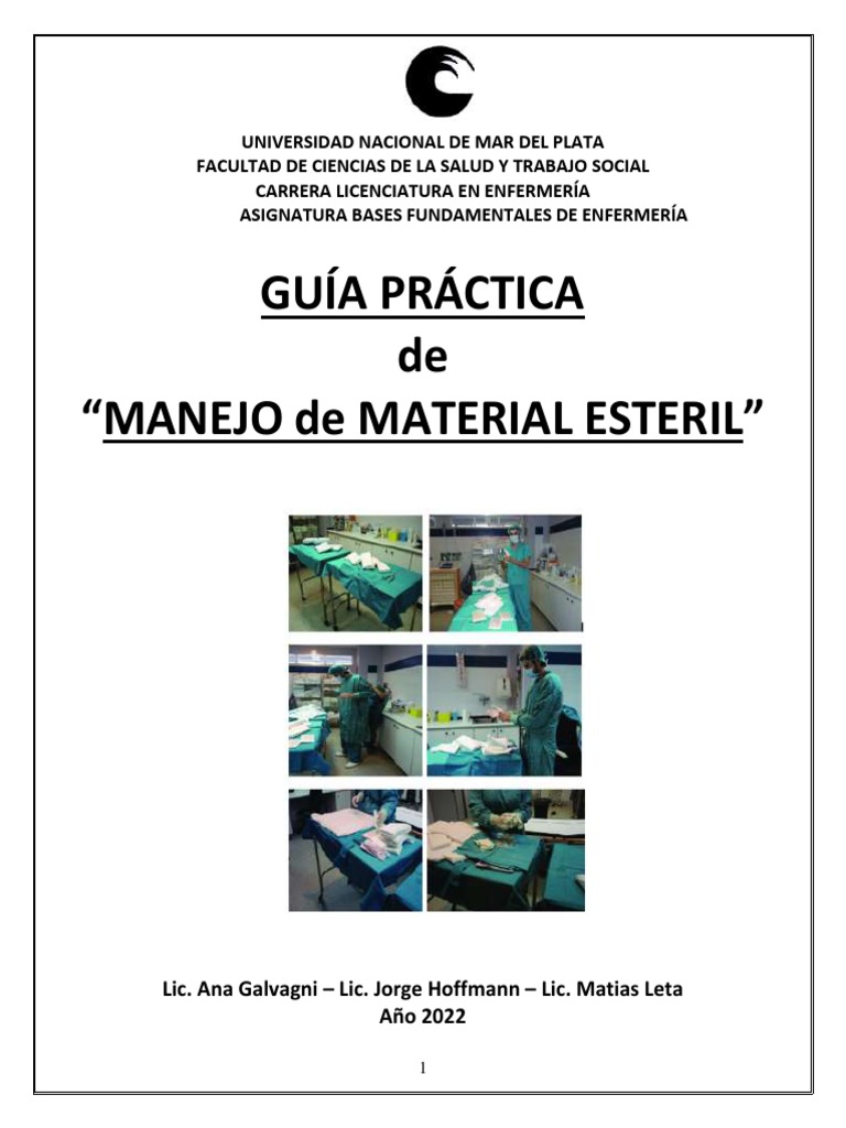 Guía Práctica de Manejo de Material Estéril - BFE 2022 | PDF ...