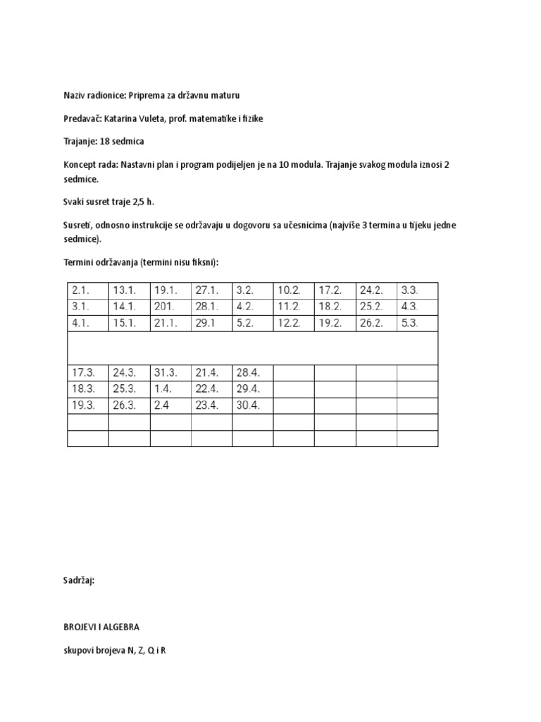 Drzavna Matura | PDF