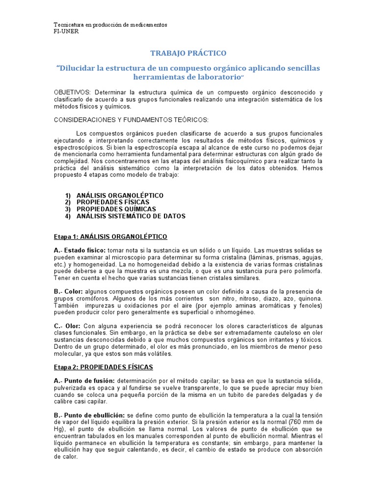 TP Final 2016 | PDF | Ácido | Solubilidad