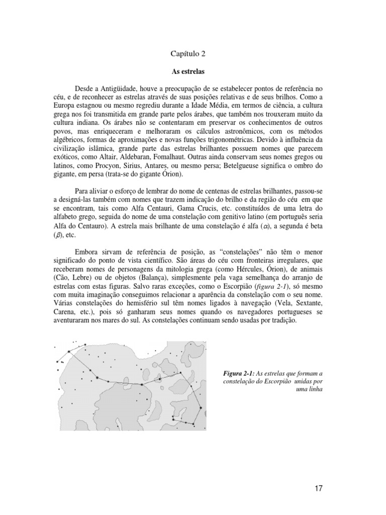 As Estrelas Pdf Estrelas Magnitude Aparente