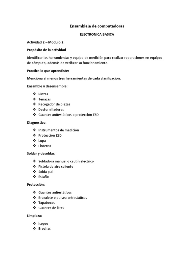 Actividad #2 Modulo 2 | PDF