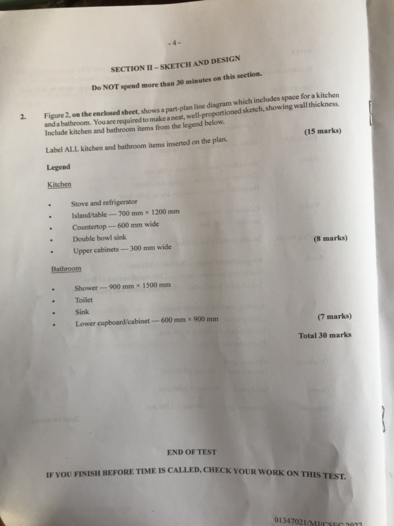 Technical Drawing Option A - Building Drawing Paper 02 May June 2022 | PDF