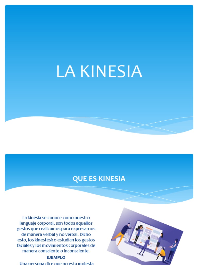 La Kinesia | PDF | Comunicación no verbal | Comunicación