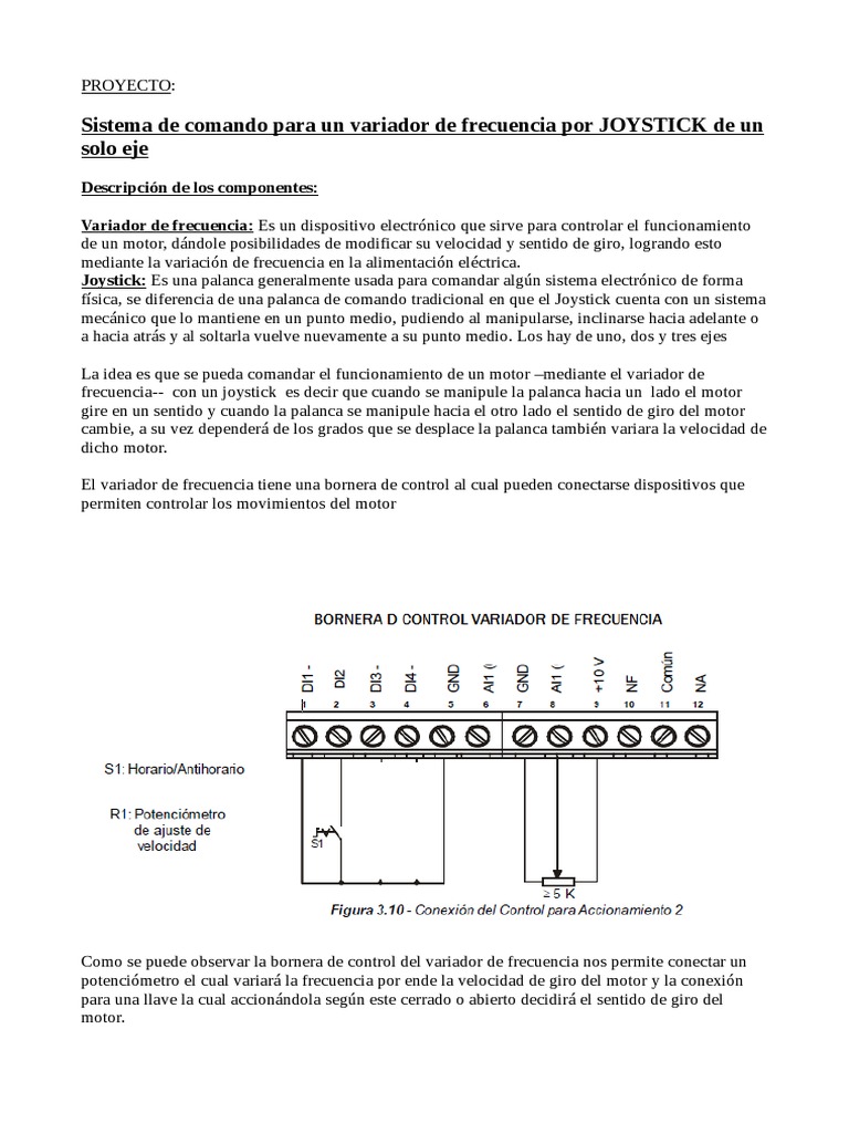 Proyecto Joystick Variador | PDF | Palanca | Ingeniería mecánica