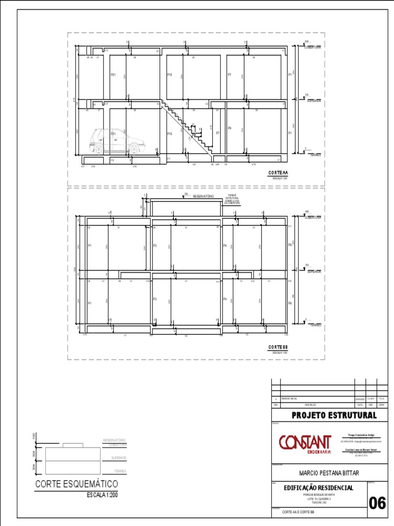 Prancha 06 - Cortes Aa e BB | PDF