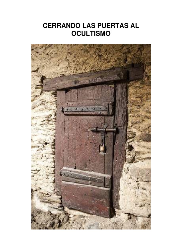 Cerrando Las Puertas Al Ocultismo (Enero 2021) | PDF | Cristo (título ...
